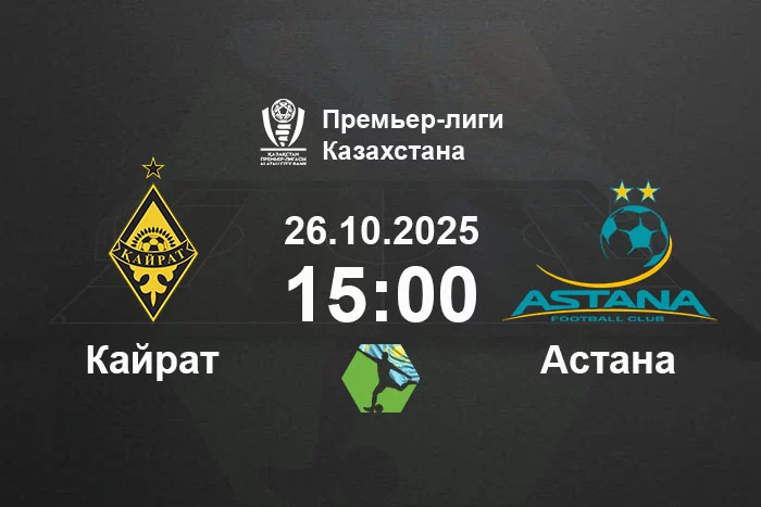 Кайрат – Астана: где смотреть решающий матч за чемпионство КПЛ 2025